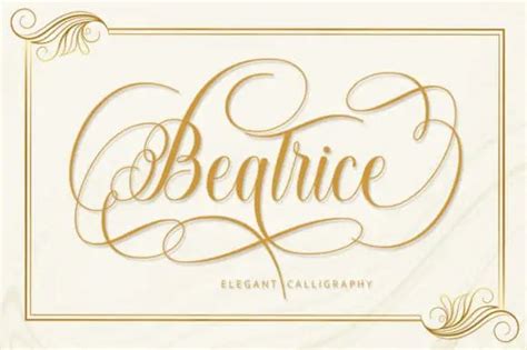Beatrice Script Font UpFonts