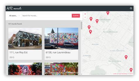 Github Ellmethamtlmurals A Flask Reactjs Application Allowing You To Discover The Montréal