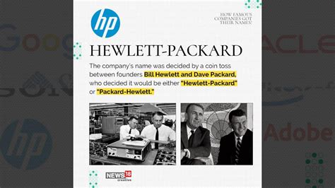 The Global Tech Company Hewlett Packard S Name Was Chosen With The Flip