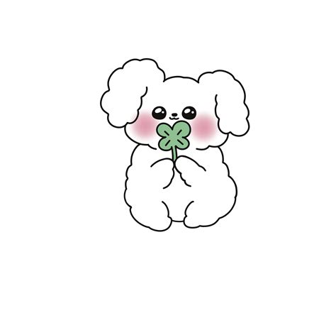 수줍은 토끼 캐릭터 2d 캐릭터 포트폴리오 크몽