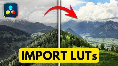 How To IMPORT LUTs In DaVinci Resolve YouTube