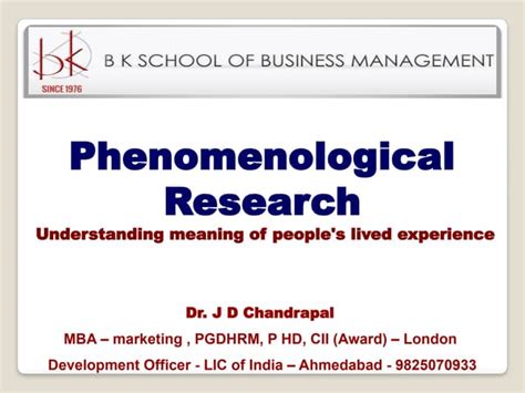 00 Phenomenological Research Qualitative Data Analysis Pptx