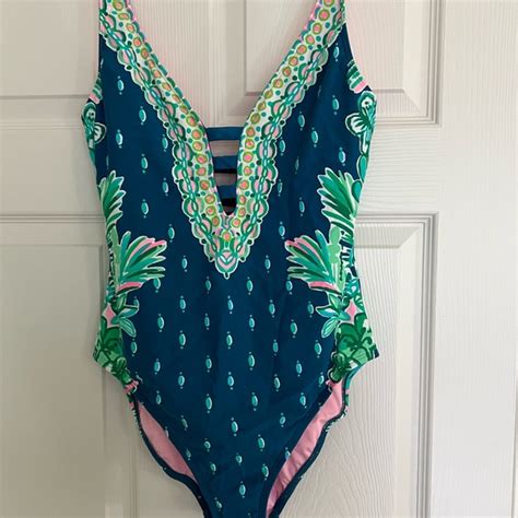 Lilly Pulitzer Swim Lilly Pulitzer Blue And Green One Piece