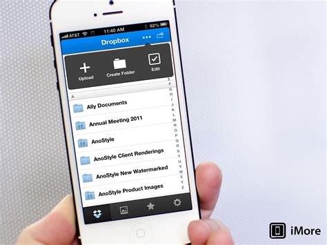 how to create a new folder in dropbox for ios imore