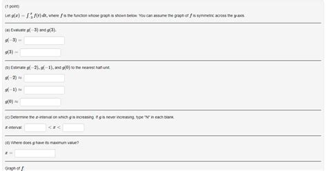 Solved Point Let G I L F T Dt Where F Is The Chegg Com