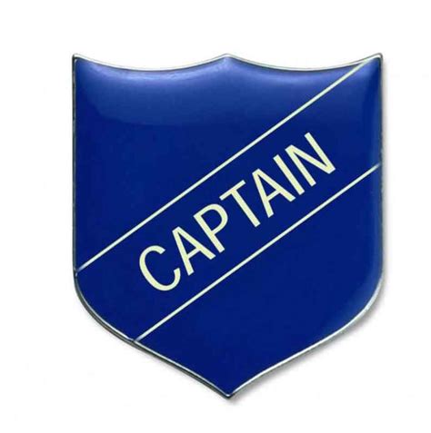 Captain Enamel Badge School Merit Solutions