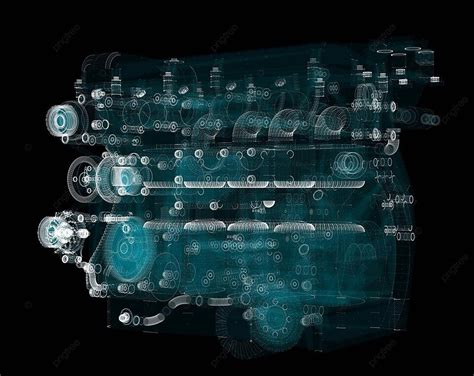 3d Renderingholographic Particle Engine Particle Aircraft Abstract Photo Background And Picture