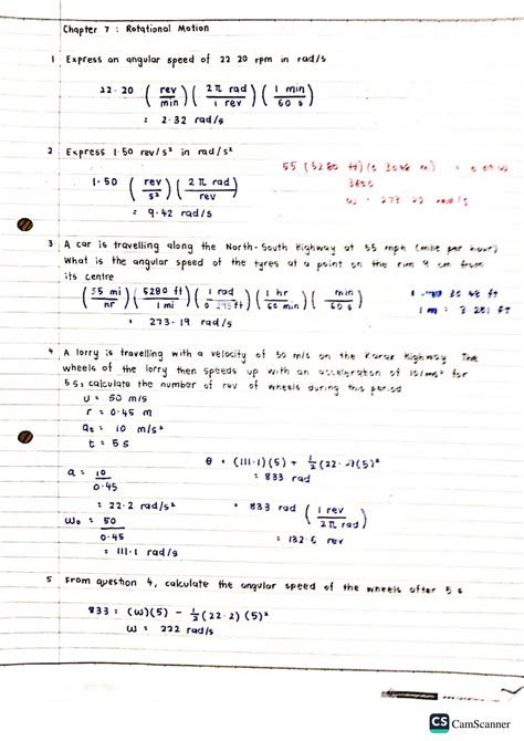 SOLUTION Tutorial Chapter Rotational Motion Studypool