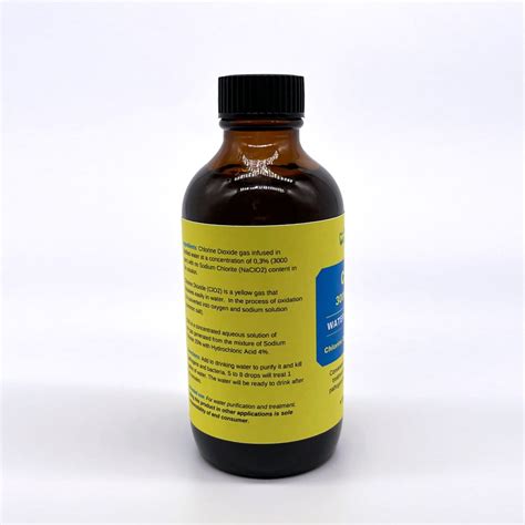 Chlorine Dioxide Solution 4oz Cds 3000 Ppm Concentration Etsy