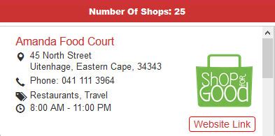 Add A Site Link In Store Locator List Agile Store Locator