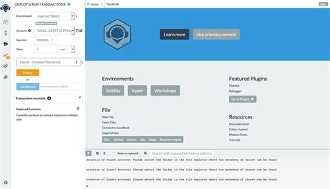 Ethereum Remix Ide Getting Error Please Select The Folder In The File Explorer Where The