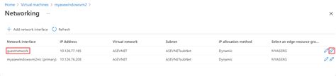 Azure Portal を使用して Azure Stack Edge Pro 上の Vm ネットワーク インターフェイスを管理する方法 Microsoft Learn