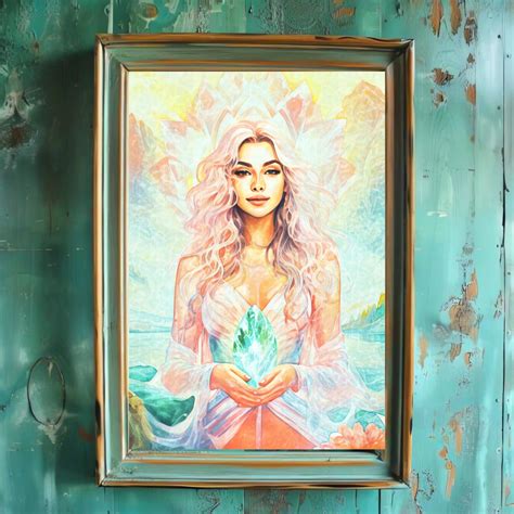 Goddess Freya Art Print Freya Painting Divine Goddess Of Love