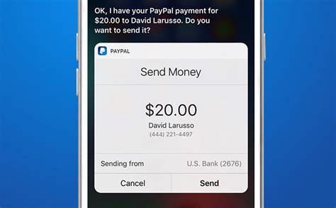 paypal ios app update brings siri integration to send and receive money macrumors