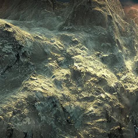 A Gigantic Bio Cells Stands In Front Of A Mountain Stable Diffusion