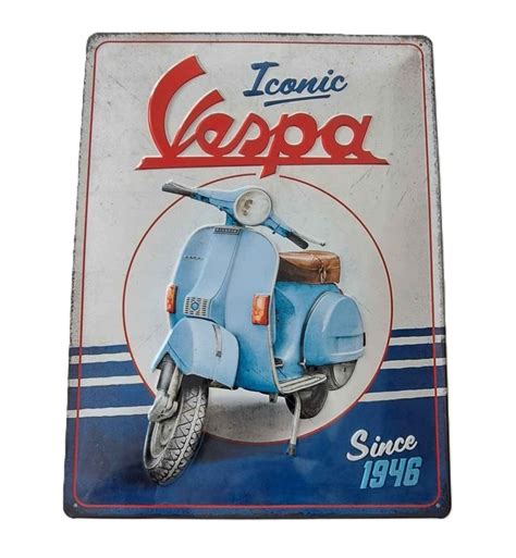 Placa Vespa Iconic Scooterfama