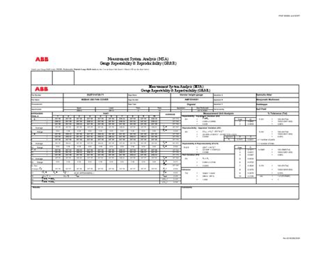 Measurement System Analysis Msa Gauge Repeatability And Reproducibility Grandr Pdf