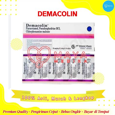 Jual Demacolin 1 Strip Isi 10 Tablet Shopee Indonesia