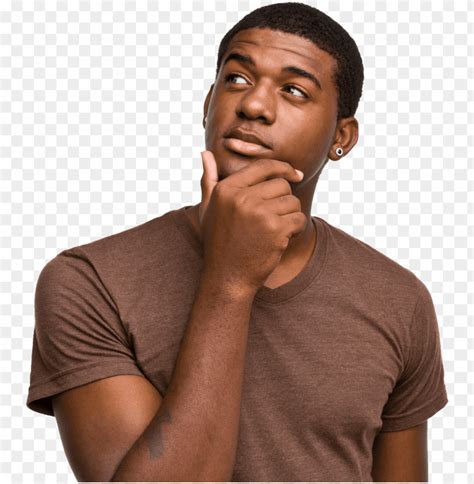Transparent Background PNG Image Of Man Thinking Looking Left Image ID 70183 TOPpng
