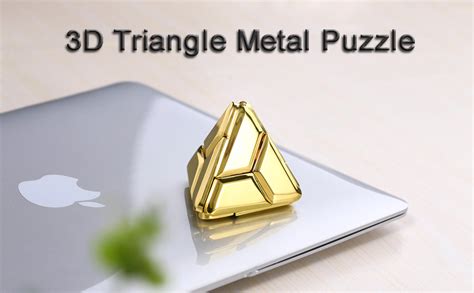 3d Triangle Metal Puzzle Brain Teaser Puzzle For Adults