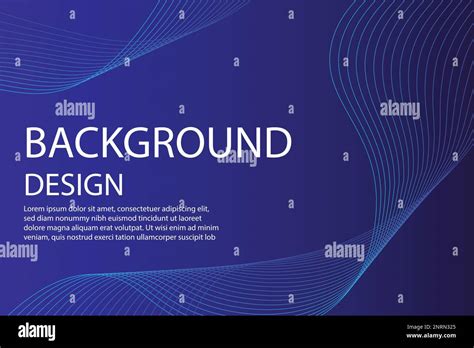 Abstract Dark Blue Minimal Vector Background Vector Minimal Wavy Line