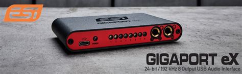 Esi Gigaport Ex Professional 24 Bit 192 Khz 8 Output Usb Audio Interface Uk