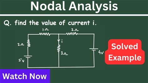 Nodal Analysis Solved Example Problem Node Voltage Analysis Problem