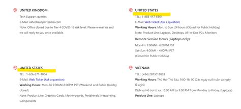 Unable To Reach Msi Customer Support Msi Global English Forum