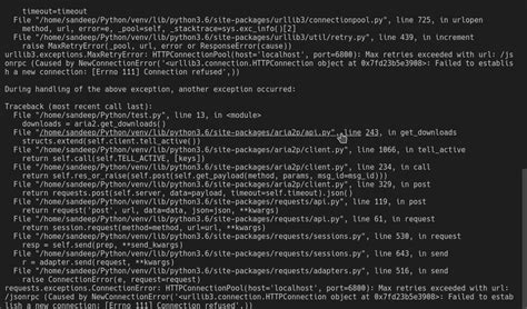 connection refused · issue 56 · pawamoy aria2p · github