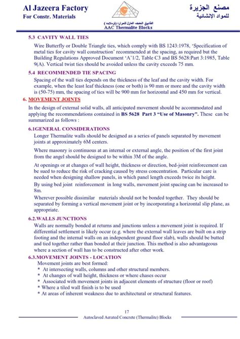 Method Of Statement Of Laying Of AAC Block The Engineer S Blog