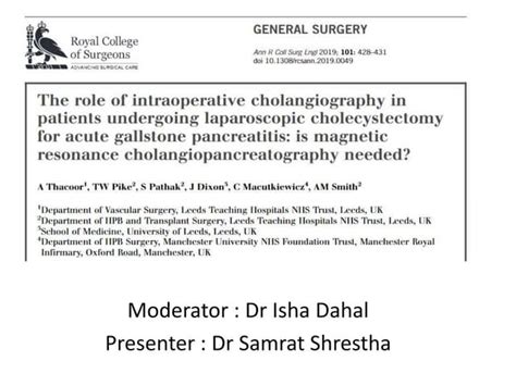Journal Club Ioc Vs Mrcp Pptx