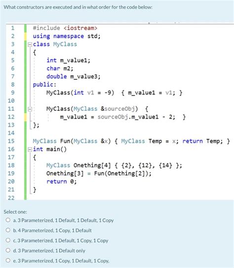 Solved What Constructors Are Executed And In What Order For Chegg