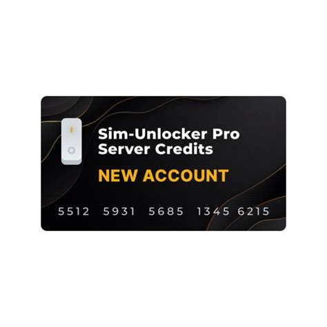 Sim Unlocker Pro Server Credits New Account Gsmserver
