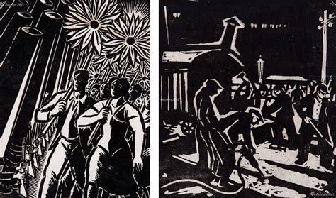 【1964年黑白木刻版画 师松龄绘刻 《仿麦绥莱勒版画》 两张】拍卖品图片价格鉴赏古籍善本雅昌艺术品拍卖网