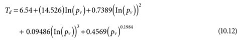 Determination Of Dew Point Temperature