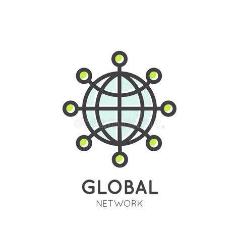 Global Network Connection Via World Wide Web Stock Illustration Illustration Of Computing