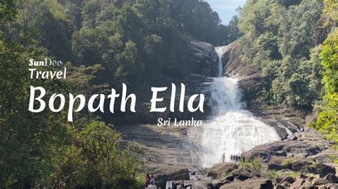 What A Beautiful Waterfall “bopath Ella In Sri Lanka Youtube
