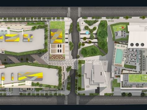 Amenities Floor Plan With Landscape For Your Real Estate Development