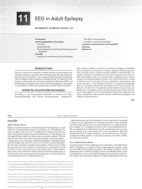 Eeg In Adult Epilepsy Pdf Electroencephalography Epilepsy