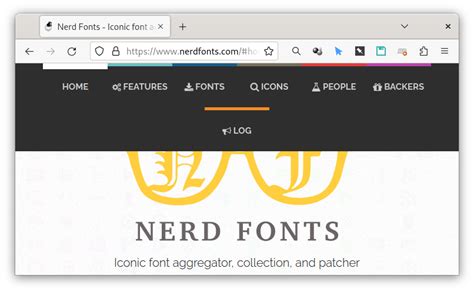 Website Tab Line Scaling Switch Points · Issue 1375 · Ryanoasis Nerd Fonts · Github