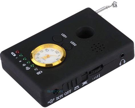 Multi Function Spy Bugging Device Detector Wireless Rf Detector With Alarm Clock