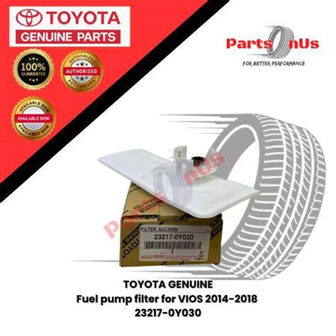 Toyota Genuine Fuel Pump Filter For Vios 2014 2018 23217 0y030