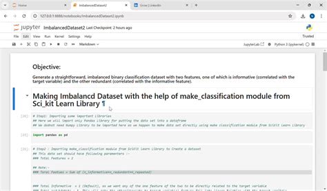 Nikhil Bhosale On Linkedin Makeclassification Mygithub Notebook