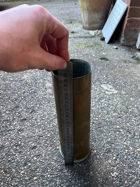 1915 18pdr British Brass Shell Casing Etsy