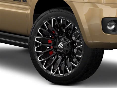 Hartes Metal Toyota 4 Runner Strike Gloss Black Milled 6 Lug Wheel