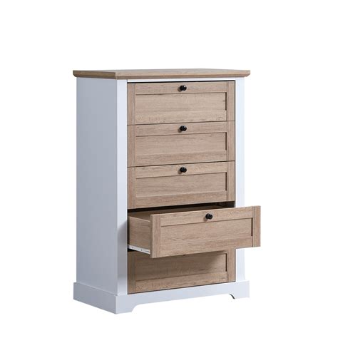 Chests For Bedroom Autumn 5 Drawer Chest With Interlock Drawer Feature