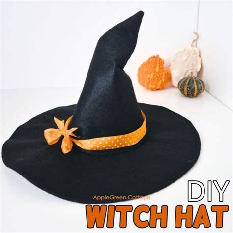 Diy Witch Hat Pattern In 3 Sizes Applegreen Cottage