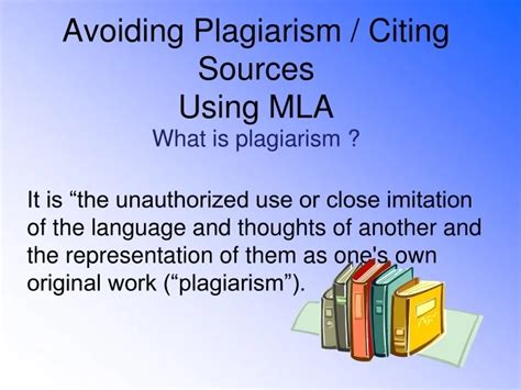 PPT Avoiding Plagiarism Citing Sources Using MLA PowerPoint Presentation ID