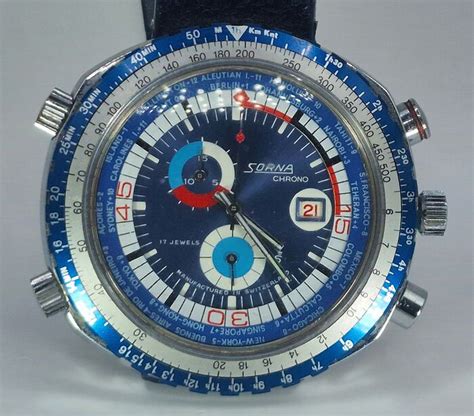 Sorna Ltd Swiss Chronograph Gmt Worldtimer Kaliber Eb Catawiki