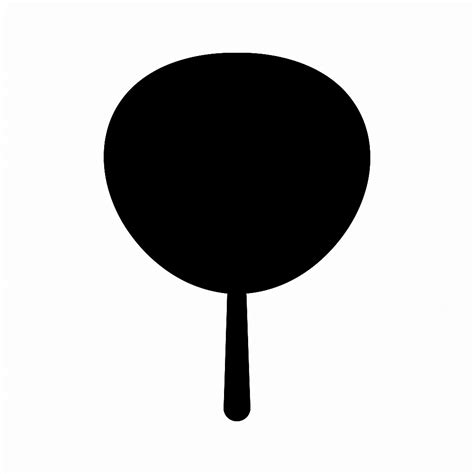 うちわシルエット｜イラスト・フリー素材なら「シンテリ」